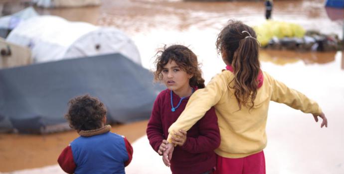 SYRIA: Children terrified of sleeping in tents as storms and flooding ...